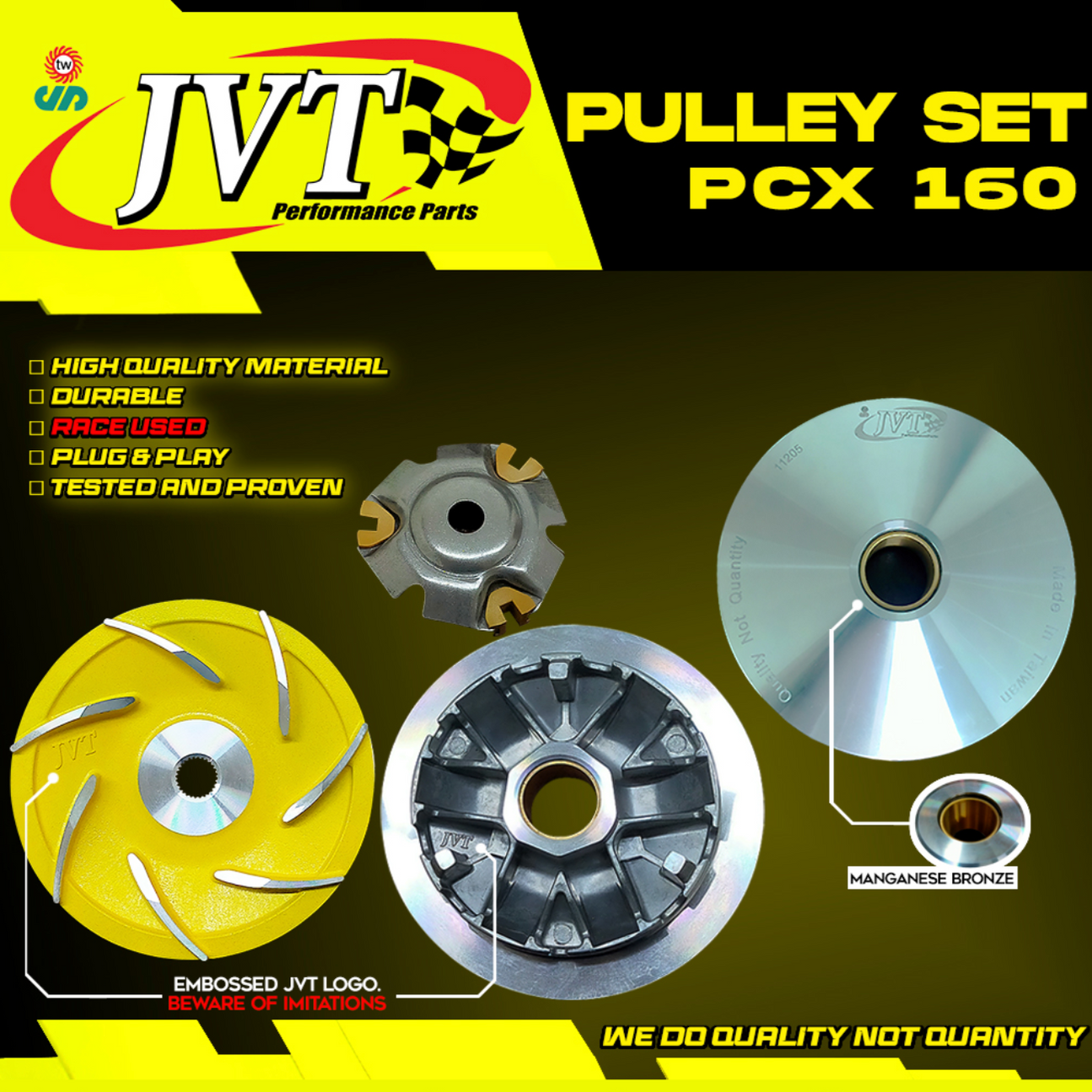 JVT PULLEY SET FOR PCX 160,ADV 160, CLICK 160 — RoadKidz Motorparts ...